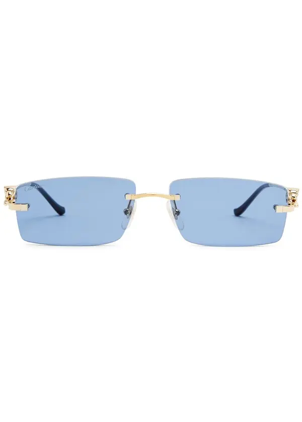 CARTIER Signature C De Rectangle-frame Sunglasses