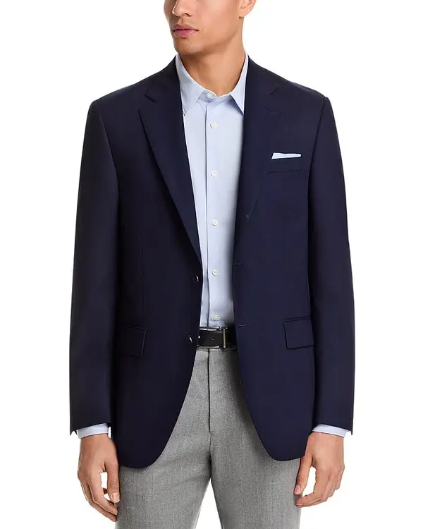 Peter Millar Flynn Textured Wool Classic Fit Sportcoat - Navy