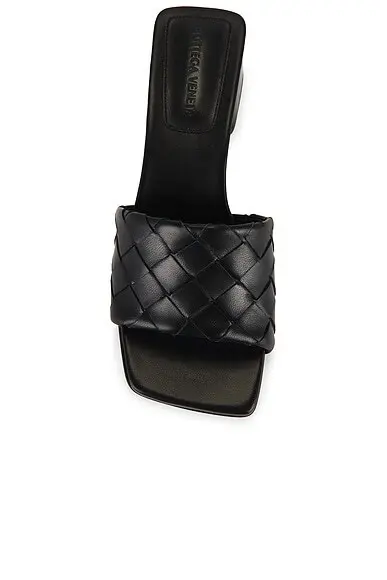 Bottega Veneta Quilted Nappa Leather Mule Sandal - Black