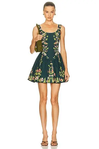 Agua Bendita Pluma Mosquetero Mini Dress