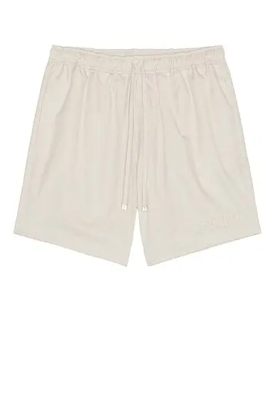 Amiri Tonal Logo Lightweight Twill Shorts