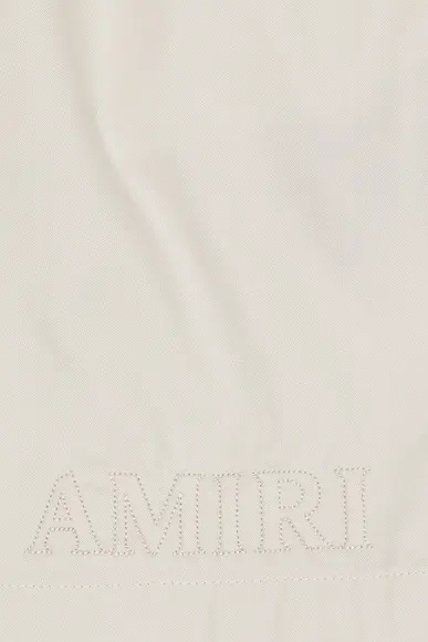 Amiri Tonal Logo Lightweight Twill Shorts