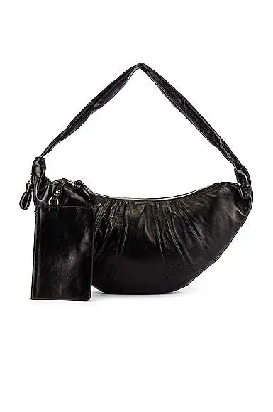 LEMAIRE Large Croissant Bag - Black