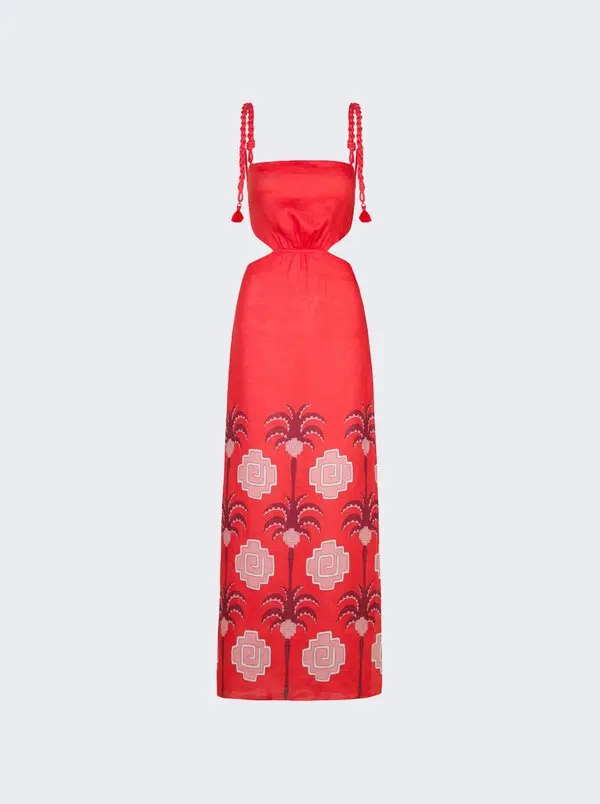 Johanna Ortiz Beach Harmony Maxi Dress - Red