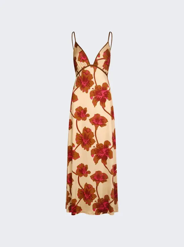 Johanna Ortiz Sendero De Astromelias Ankle Dress - Multi