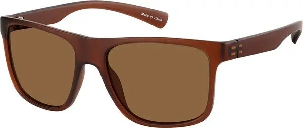 Zenni Sunglasses With Plastic Full Rim Frame - Brown