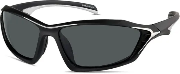Zenni Xl Oval Sunglasses - Black & Silver