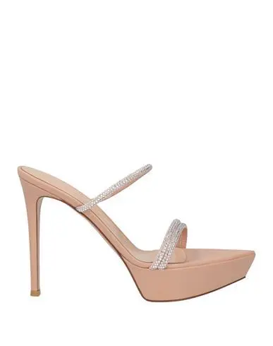 GIANVITO ROSSI Leather Sandals With Crystals - Pink