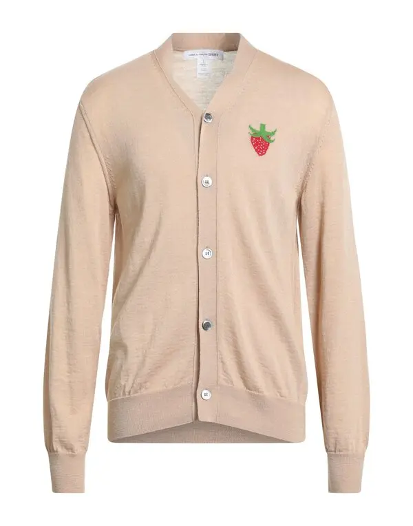 Comme Des Garçons Acrylic Wool Cardigan - Beige