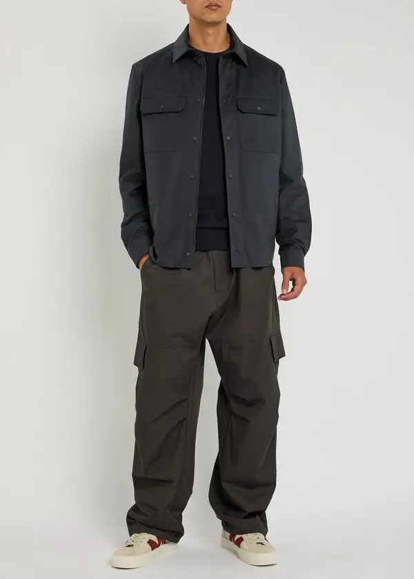 Moncler Cotton Overshirt - Navy