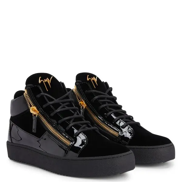 GIUSEPPE ZANOTTI Kriss Mid-top Sneakers - Black