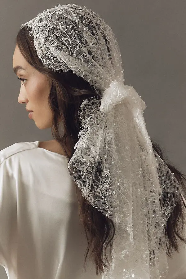 ENAURA Lace Bridal Headscarf