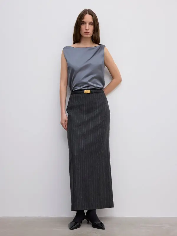 HOUSE OF DAGMAR Woven Square Neck Top