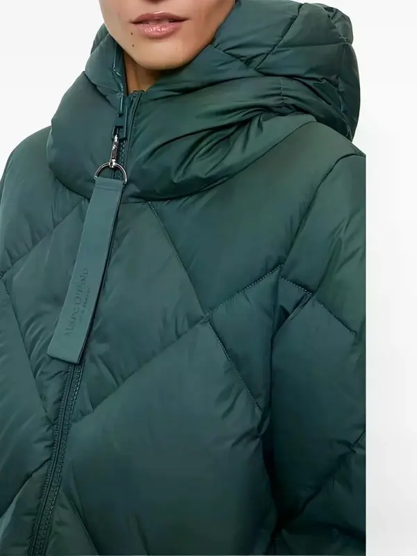Marc O'polo Quilted Hooded Coat - Green