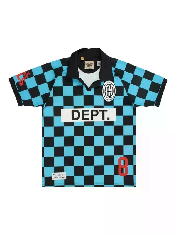 GALLERY DEPT. Checked Soccer Jersey