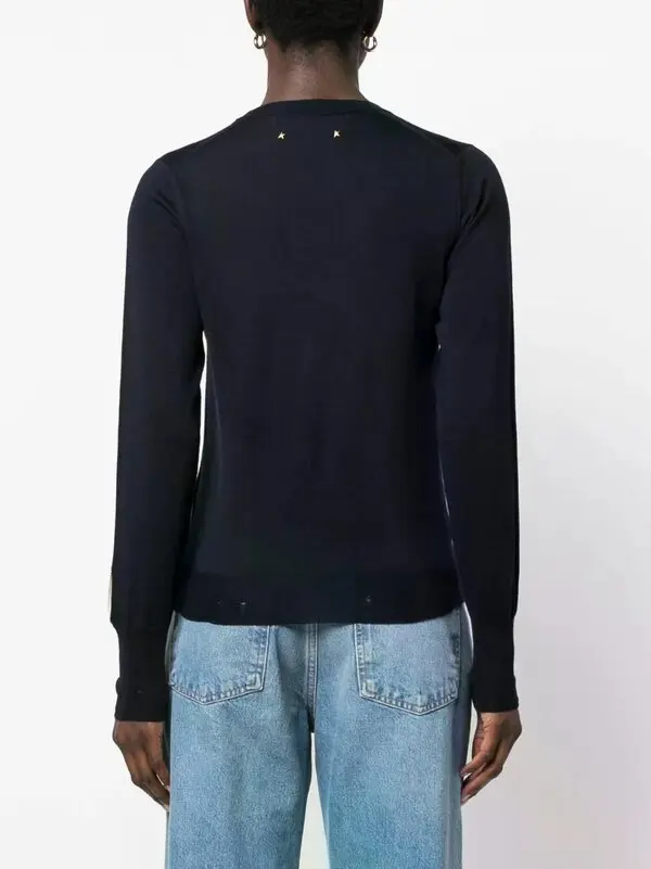 GOLDEN GOOSE Ribbed-trim Wool Sweater