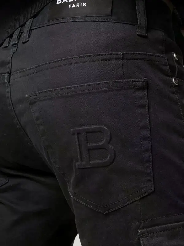 Balmain B-embossed Cargo Jeans