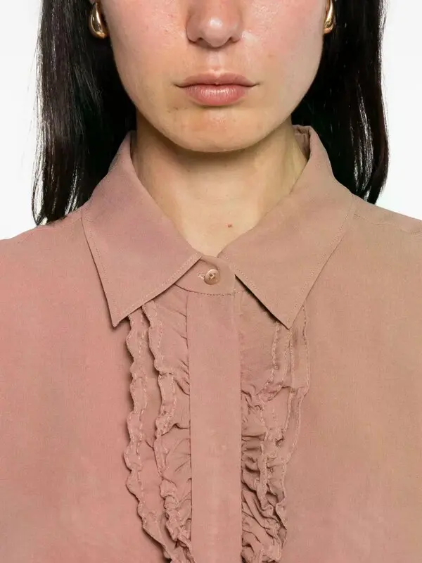Dorothee Schumacher Ruffled Button-front Shirt