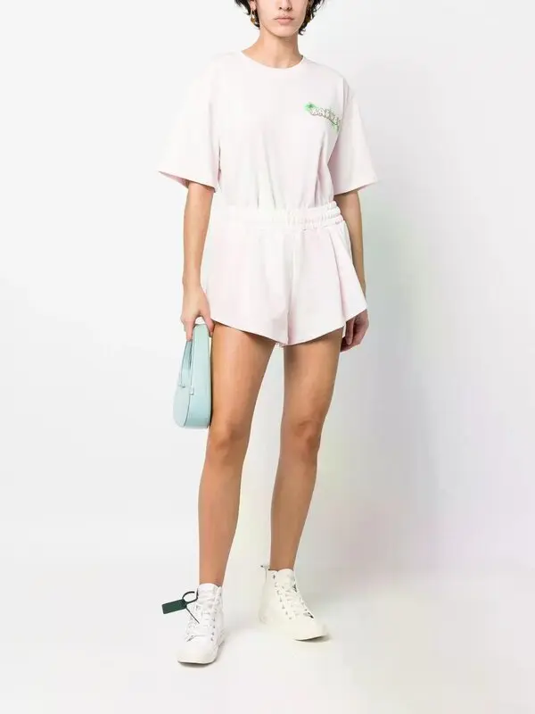 BARROW Slogan-print Track Shorts