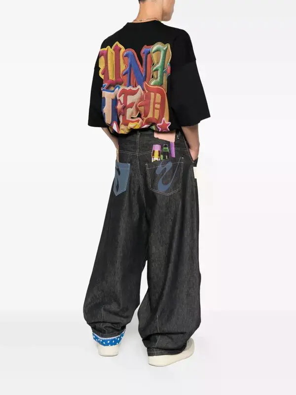 PDF Paneled Denim Jeans