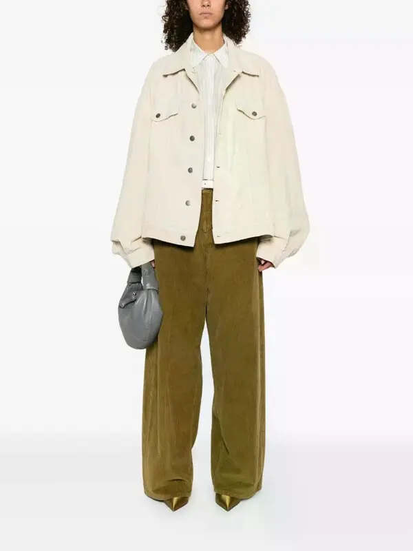 HAIKURE Corduroy Button-fastening Jacket