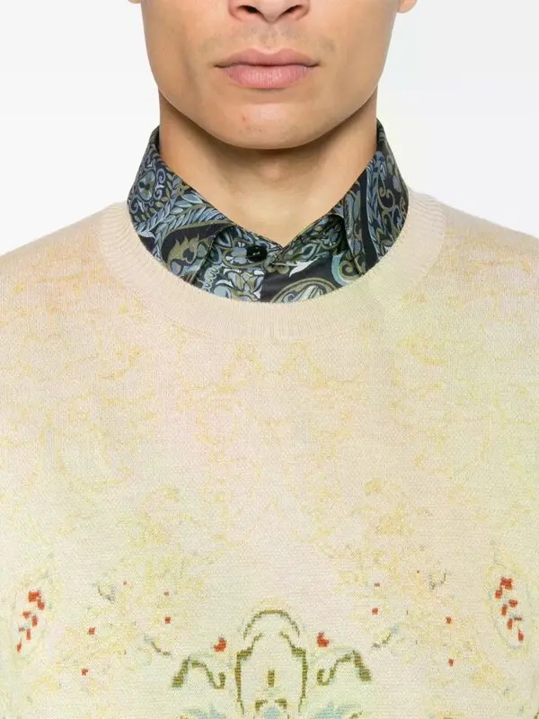 Etro Paisley Pattern Wool Sweater