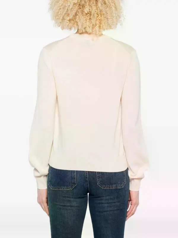 Maison Kitsuné Baby Fox Merino Wool Sweater - Neutrals