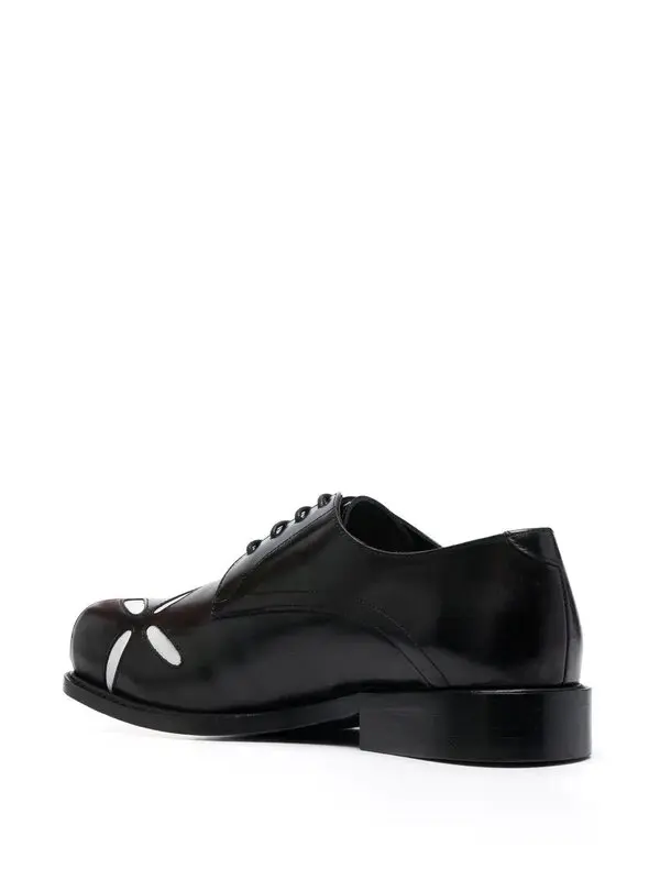 STEFAN COOKE Slashed Square-toe Derby Shoes