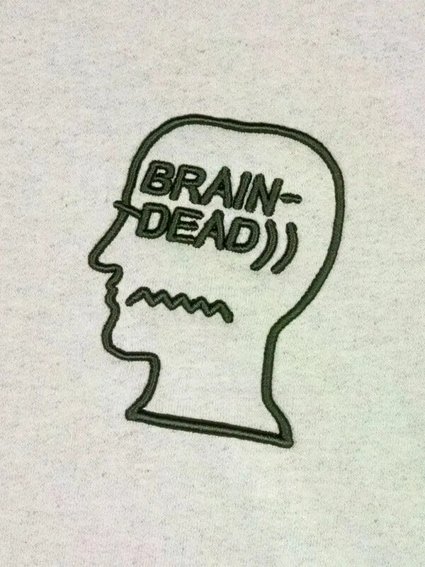 BRAIN DEAD Logo-embroidered Hoodie