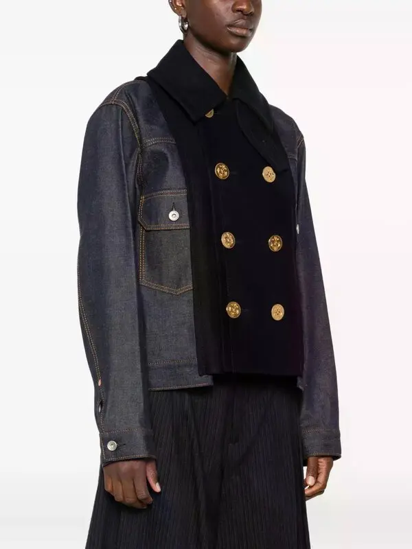 Sacai X Levi's® Double-breasted Jacket - Blue