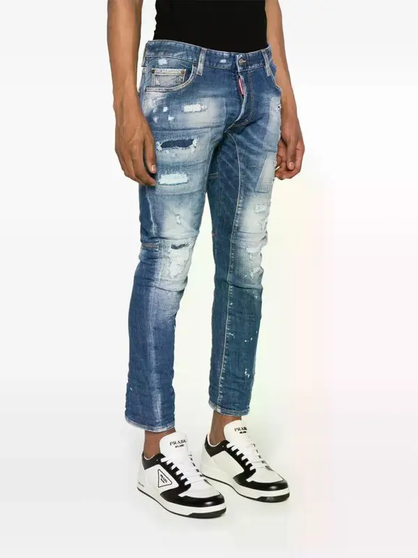 Dsquared2 Tidy Biker Mid-rise Skinny Jeans