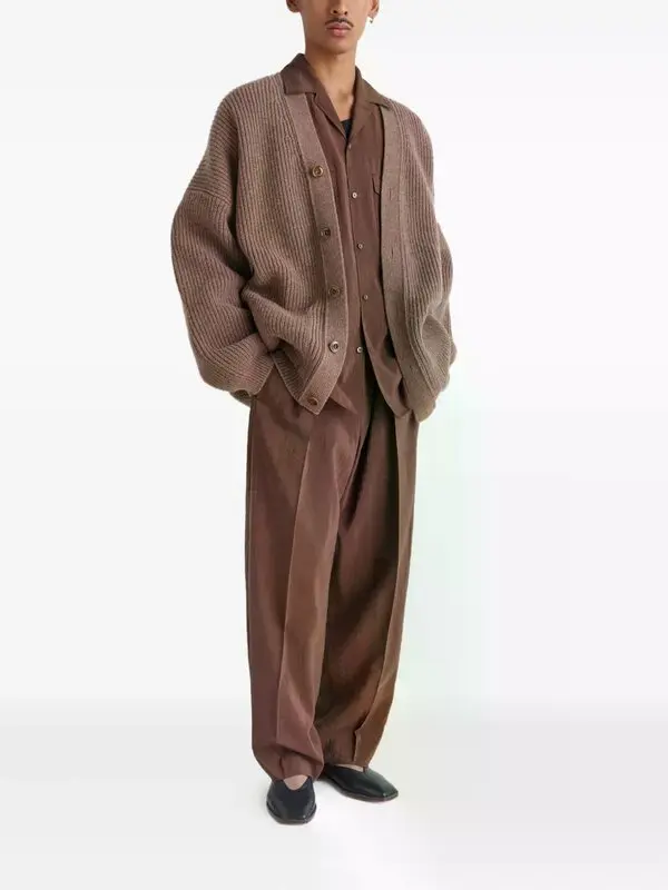 LEMAIRE V-neck Wool Cardigan