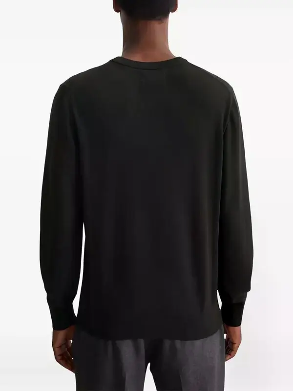 Marc O'polo Crew-neck Knitted Sweater - Black