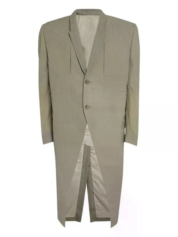 Rick Owens Two-button Check Coat