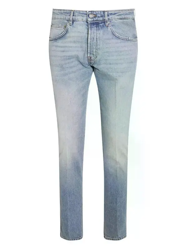 LARDINI Faded-wash Straight Leg Jeans