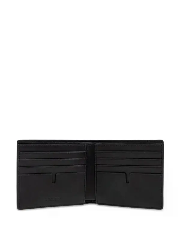 Burberry Embossed Check Bifold Wallet