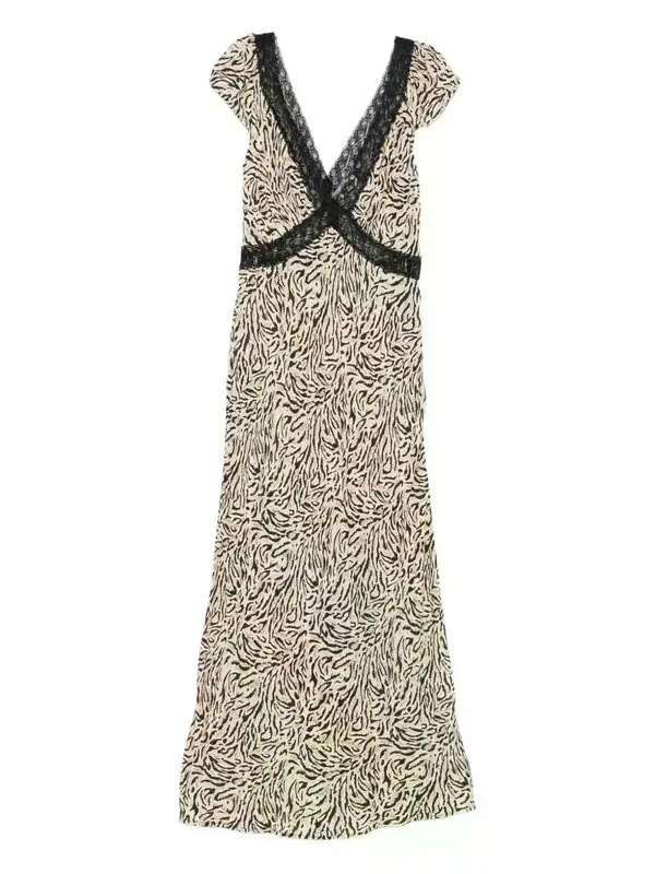Rixo Iggy Lace-trimmed Dress - Neutrals