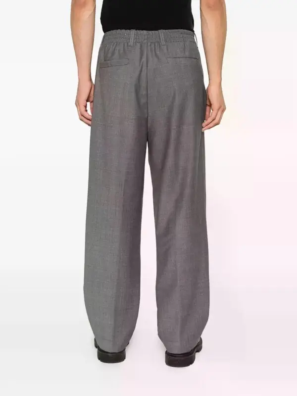 MYTHS Pleat-detail Trousers - Grey