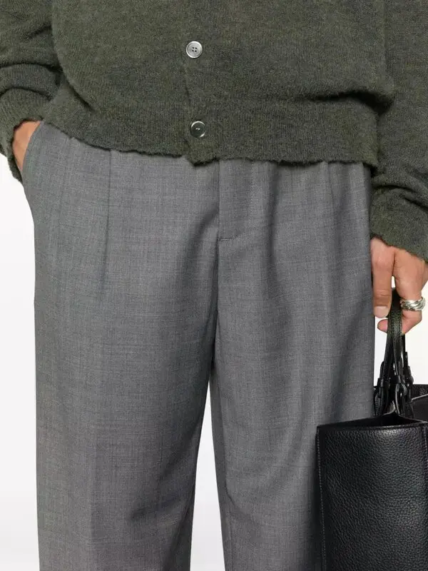MYTHS Pleat-detail Trousers - Grey