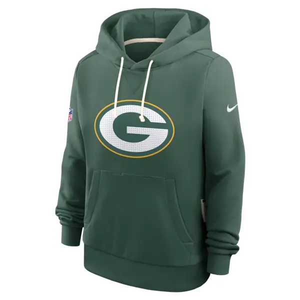 Nike Bay Packers Sideline Dri-fit Nfl Pullover Hoodie - Green