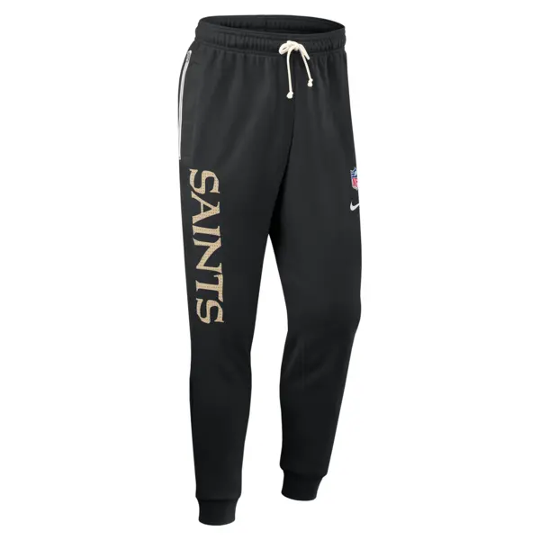 Nike New Orleans Saints Ground Game Sideline Dri-fit Nfl Taper Pants - Black