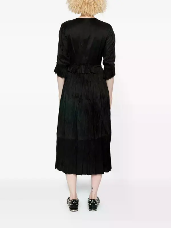 CHRISTIAN PEAU Button-front Dress With Ruffled Details