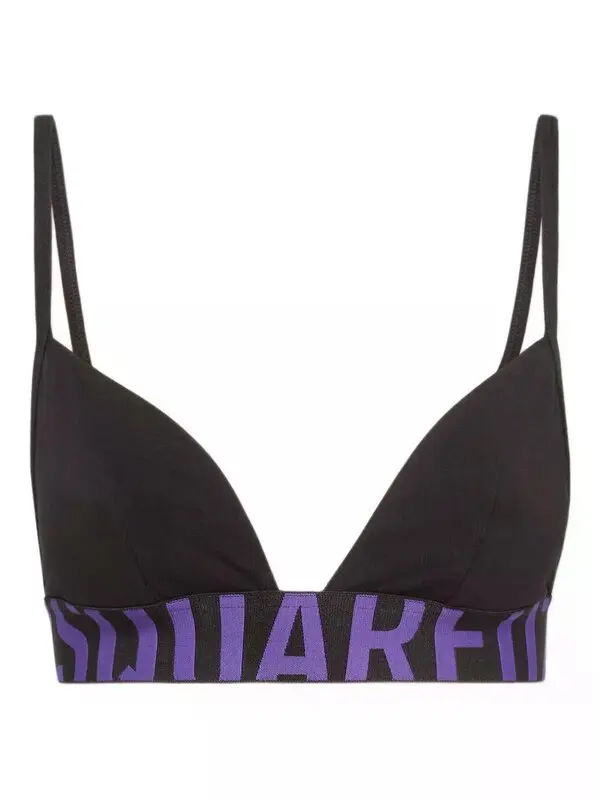 Dsquared2 Logo-band Bralette - Brown