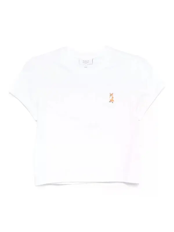 Maison Kitsuné Embroidered T-shirt - White