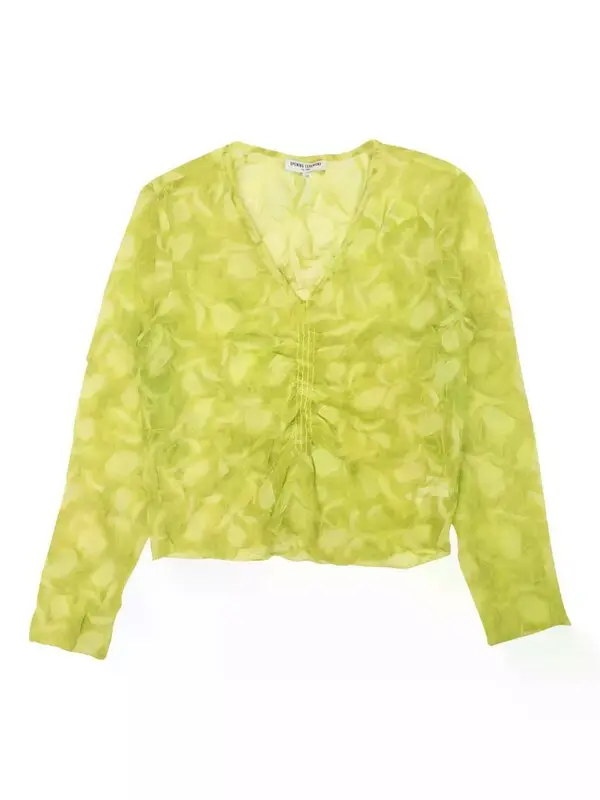 Opening Ceremony Crinkle-effect Long-sleeve Blouse