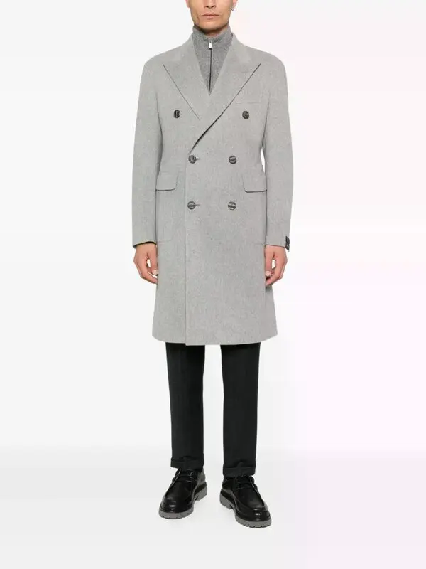 Tagliatore Double-breasted Patch-pocket Coat