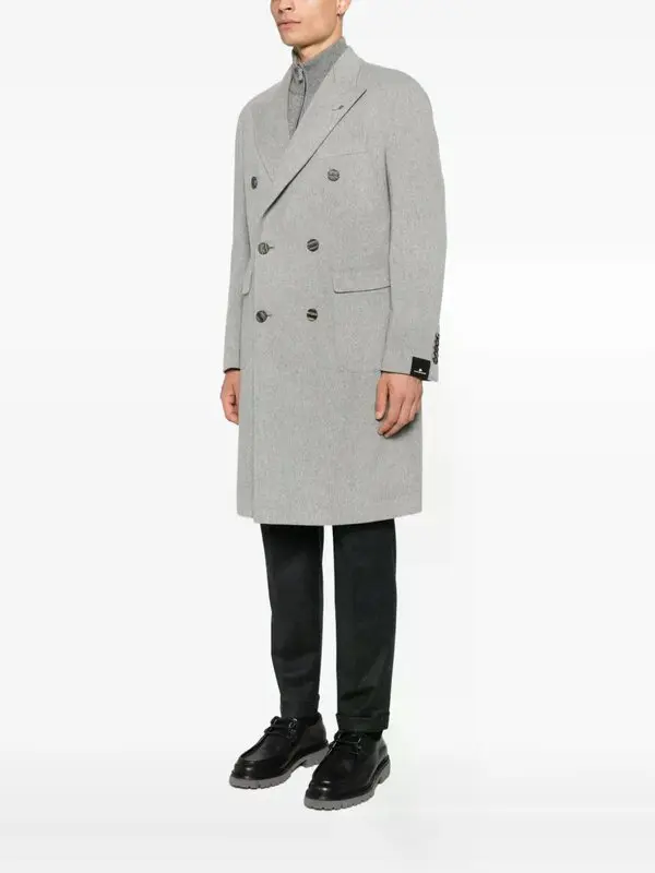 Tagliatore Double-breasted Patch-pocket Coat