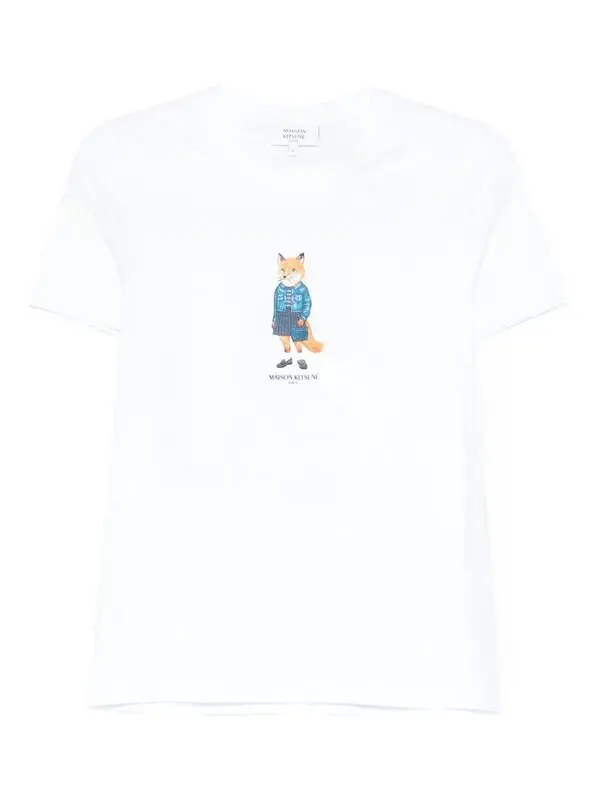Maison Kitsuné Dressed Fox Graphic T-shirt - White