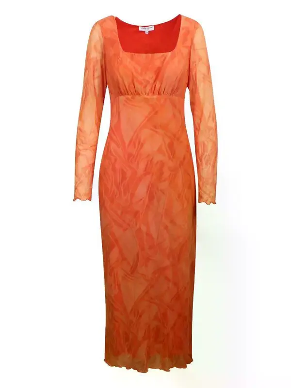 Opening Ceremony Empire Mesh Dress - Orange