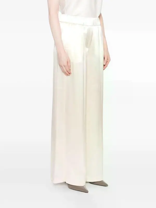 Peserico Elastic-waist Wide-leg Trousers - Neutrals